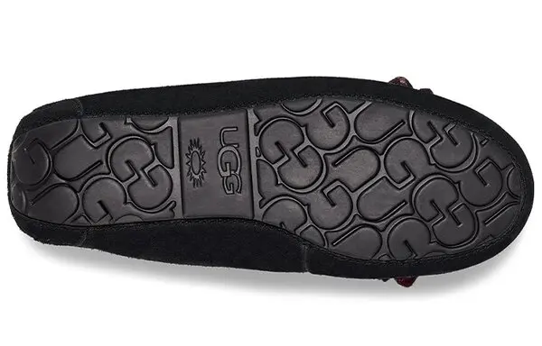 UGG Ansley Plaid Bow Moccasin - Black