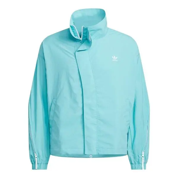 Adidas Originals X Ordinary People Light Woven Jacket - Mint Blue