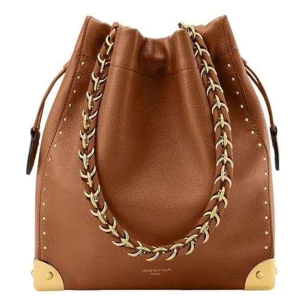 LOUIS VUITTON Noé Trunk Bucket Bag - Tan