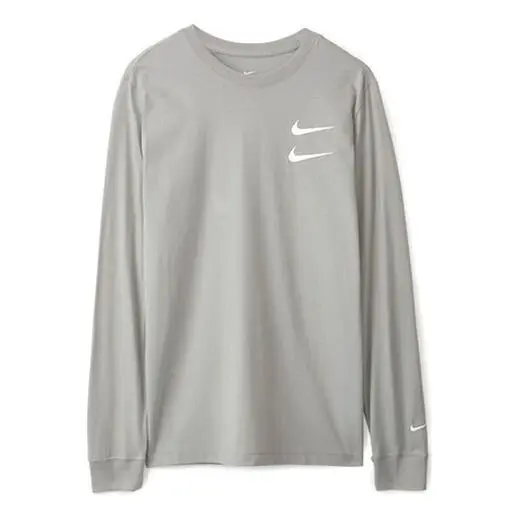 Nike Swoosh Long Sleeve T-shirt - Grey