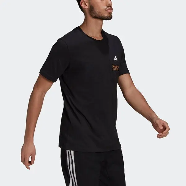 Adidas Pocket Tee M Embroidered Sports Short Sleeve