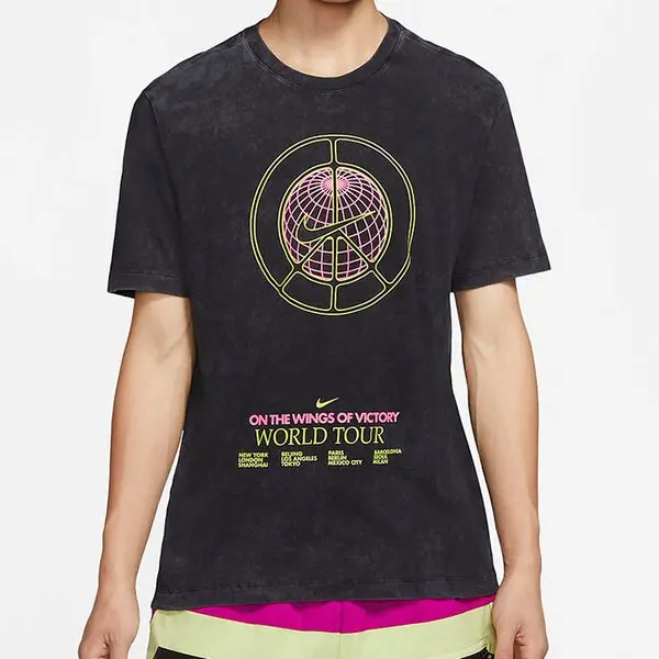 Nike World Tour Washed Printing Round Neck