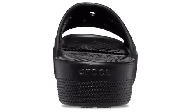 CROCS Platform Slide Sandals - Black