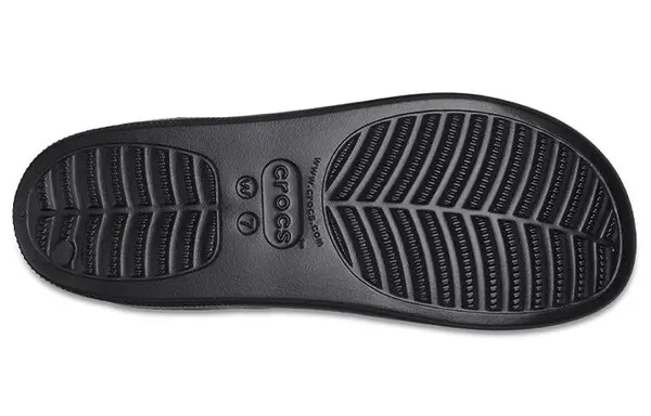 CROCS Platform Slide Sandals - Black