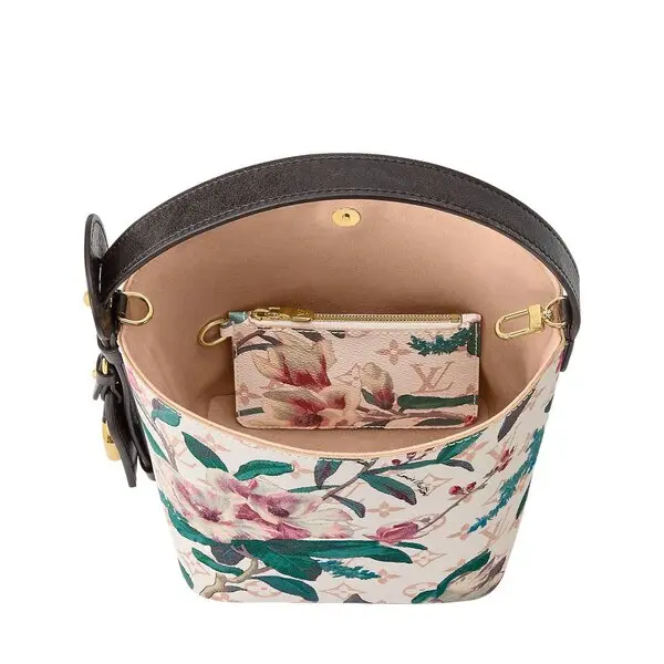 LOUIS VUITTON Monogram Floral Bucket Bag