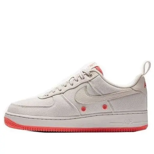 Nike Force 1 '07 Canvas Low Top Sneakers - Gray/white/orange