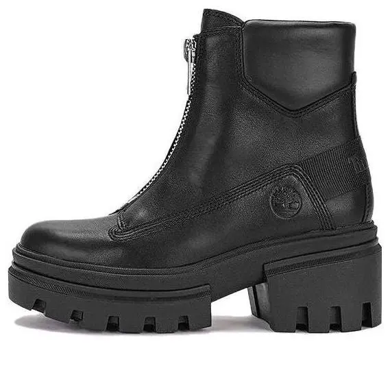 Timberland Everleigh Front-zip Nubuck Boots - Black