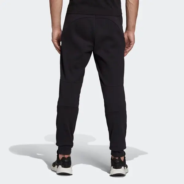 Adidas Casual Splicing Solid Color Drawstring Logo Sports Pants/trousers/joggers Black - Multi-color