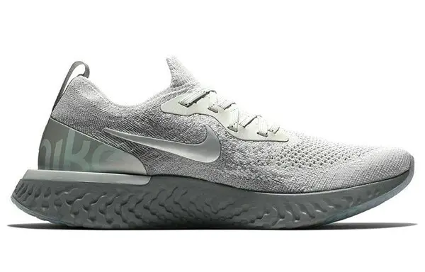 Nike Epic React Flyknit Premium 'vast Grey Gold' Athletic Shoes - Silverwhite
