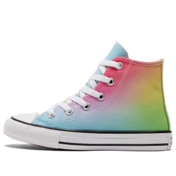 CONVERSE Chuck Taylor All Star High Top Gradient Sneakers - White/red/blue