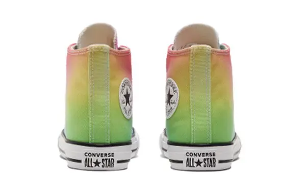 CONVERSE Chuck Taylor All Star High Top Gradient Sneakers - White/red/blue