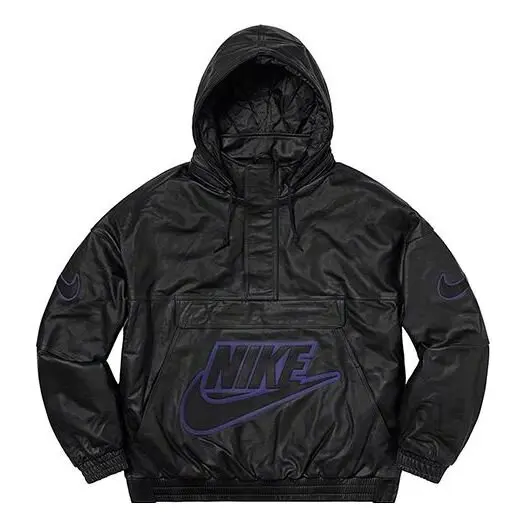 Supreme X Nike Leather Anorak Box - Black