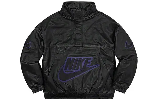 Supreme X Nike Leather Anorak Box - Black