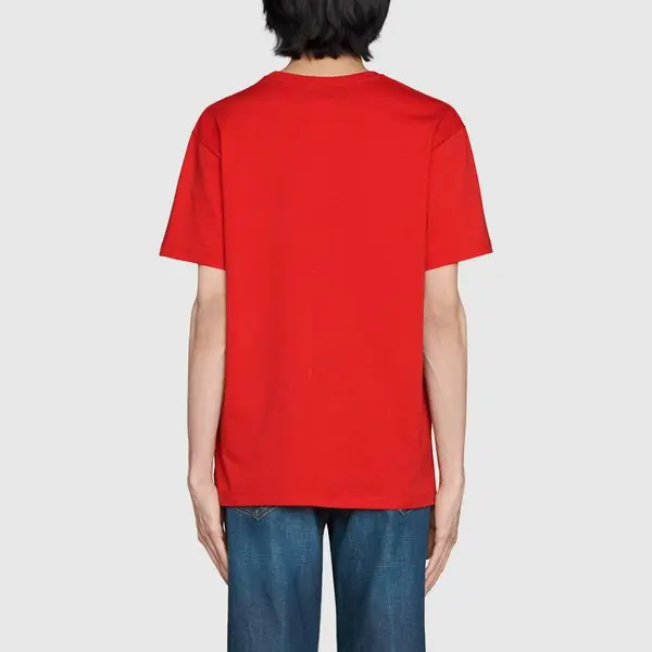Gucci Rainbow Stars Logo T-shirt - Red/multicolor