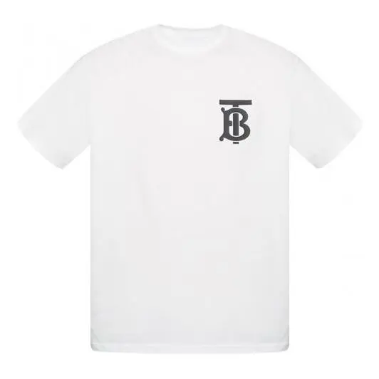 Burberry Logo-printed Exclusive Logo Loose Short Sleeve - White