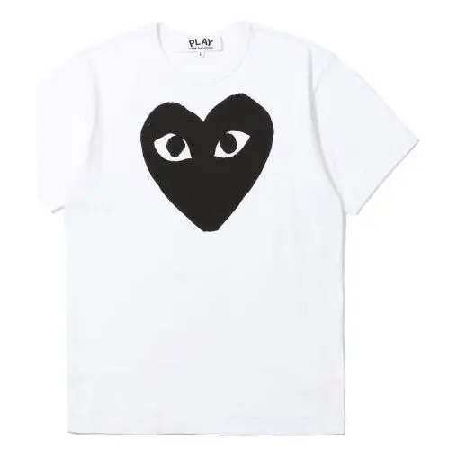 Play Comme Des Garcon Black Heart T-shirt - White