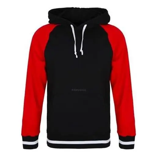 CONVERSE Contrast Sleeve Hoodie - Black