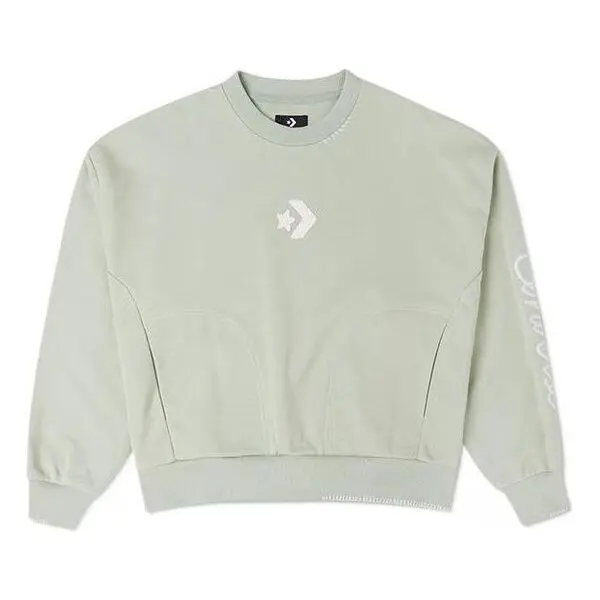 CONVERSE Chain Stitch Crew Sweatshirt - Light Green