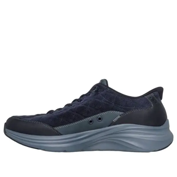 Sketchers Slip-ins Contour Foam Cozy Fit Cordelux Sneakers - Navy