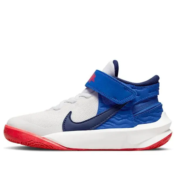 Nike Team Hustle D 10 Flyease Basketball Shoes - Gray/blue