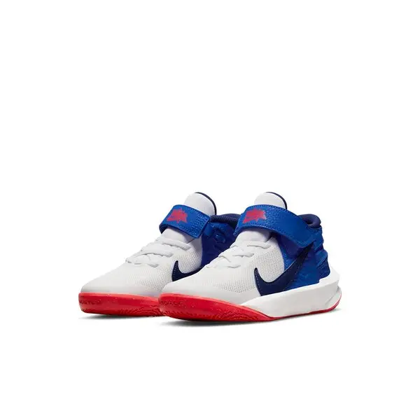 Nike Team Hustle D 10 Flyease Basketball Shoes - Gray/blue
