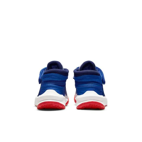 Nike Team Hustle D 10 Flyease Basketball Shoes - Gray/blue