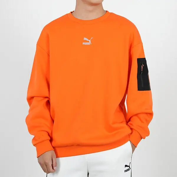 PUMA Casual Loose Round Neck Pullover