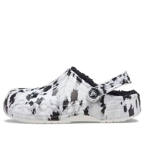 CROCS Baya Lined Clog - White/grey