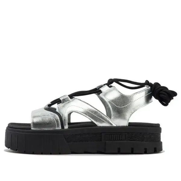 PUMA Cilia Wedge Sandals - Silver/black