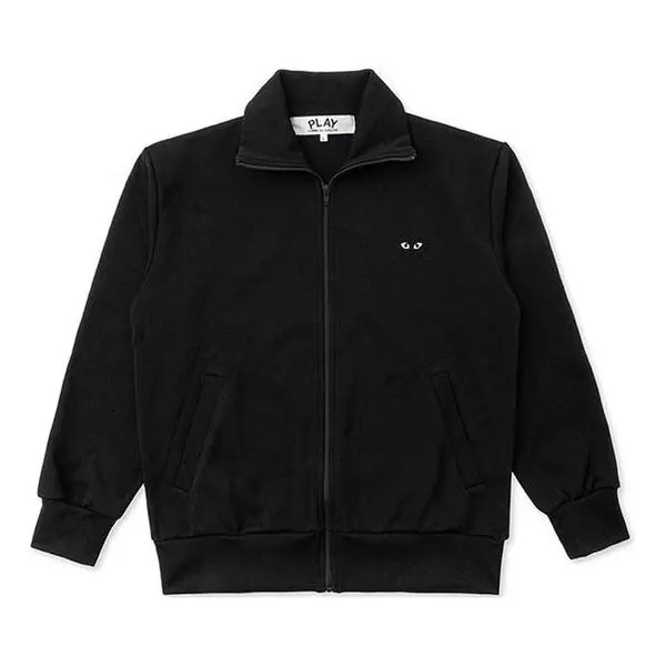 Play Comme Des Garcon Big Heart Track Jacket - Black