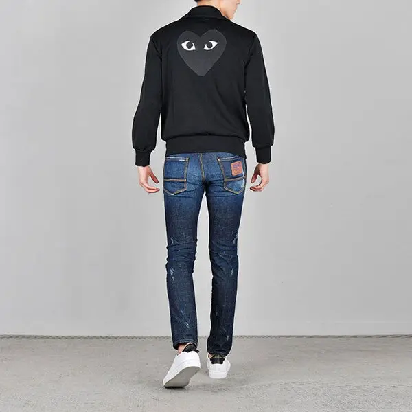 Play Comme Des Garcon Big Heart Track Jacket