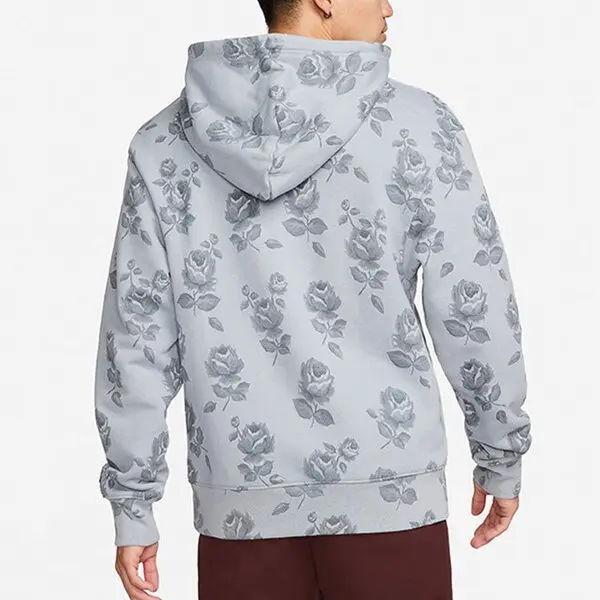 JORDAN X A Ma Maniere Floral Print Hoodie - Grey