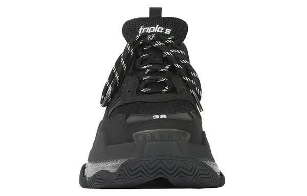 Balenciaga Triple S Iridescent Sneakers - Black