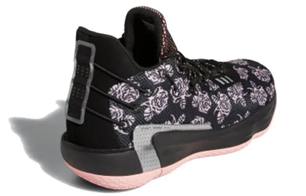 Adidas Dame 'rose City' Sneakers - Black/pink/gray