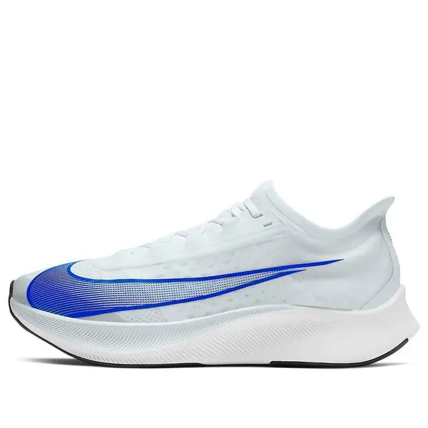 Nike Zoom Fly 3 Athletic Sneakers - White/blue