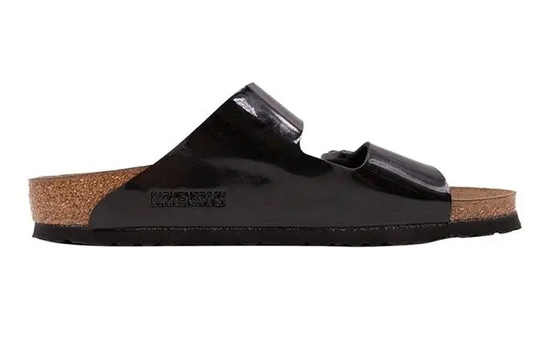 BIRKENSTOCK Arizona Patent Sandals - Black