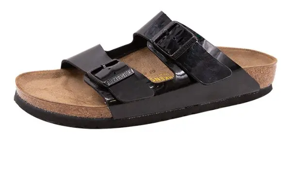 BIRKENSTOCK Arizona Patent Sandals - Black