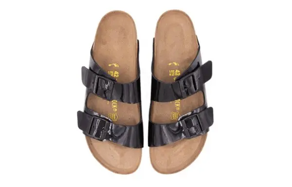 BIRKENSTOCK Arizona Patent Sandals - Black