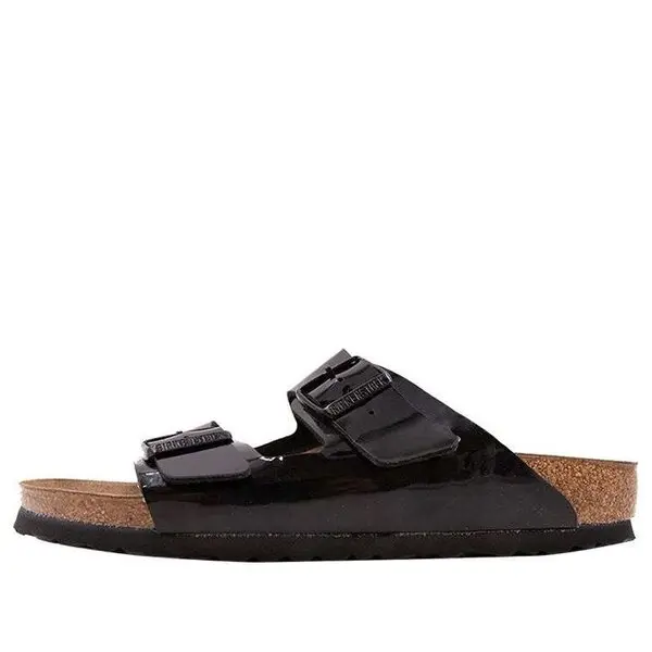 BIRKENSTOCK Arizona Patent Sandals - Black