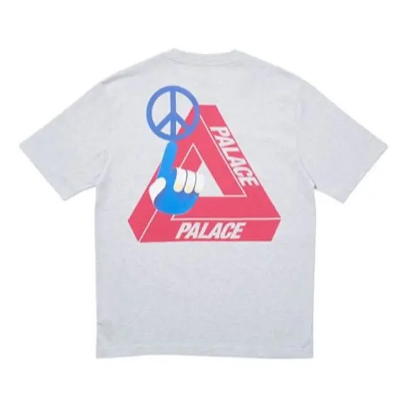 PALACE Tri-smiler Round Neck T-shirt - Grey