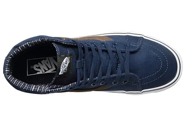 VANS Sk8-hi Reissue Cord & Plaid Sneakers - Blue