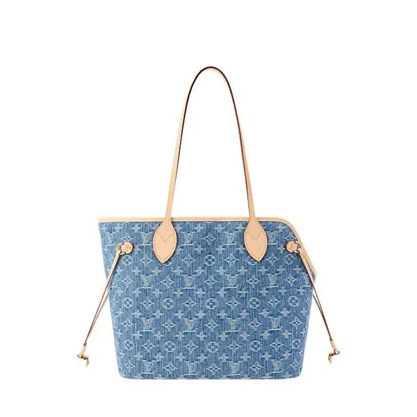 LOUIS VUITTON Neverfull Mm Monogram Denim