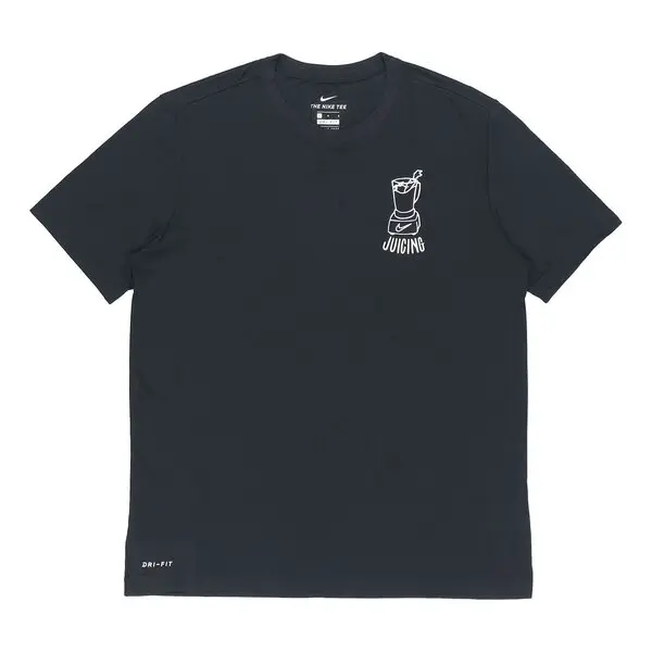 Nike Dri-fit Breathe Juicing Training Short Sleeve Tee - Black