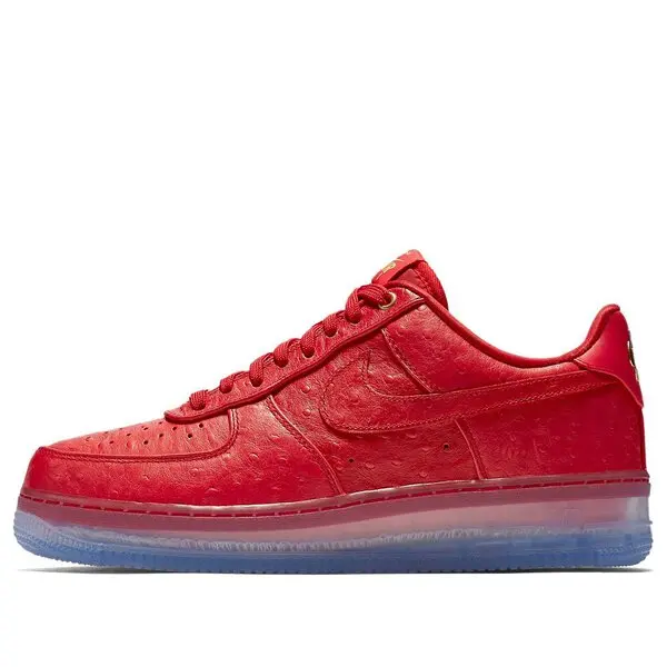 Nike Force 1 Cmft Lux Low Ostrich Sneakers - Red