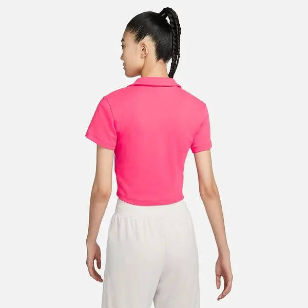 Nike Essential Short-sleeve Polo Top - Pink