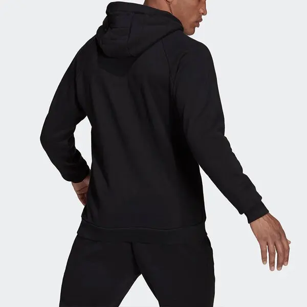 Adidas Manchester United Embroidered Logo Hoodie - Black/orange