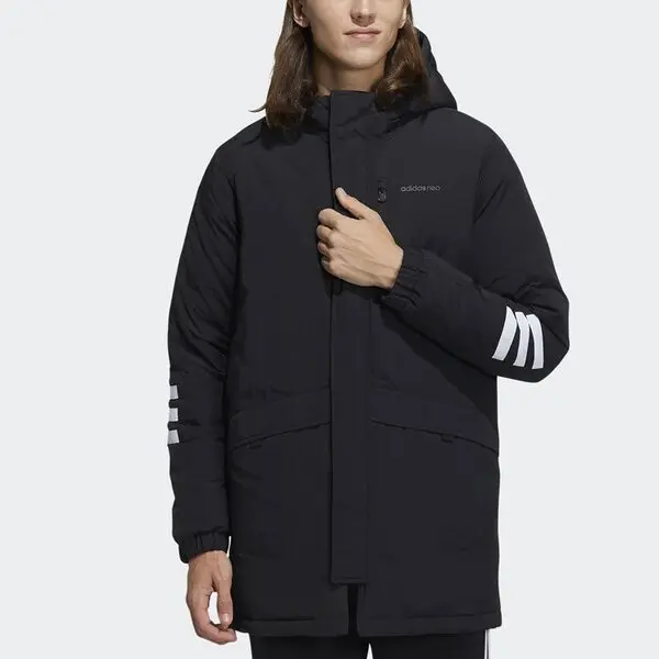 Adidas Mid-length Hooded Down Jacket