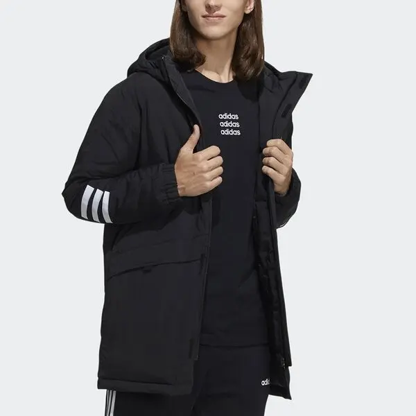 Adidas Mid-length Hooded Down Jacket