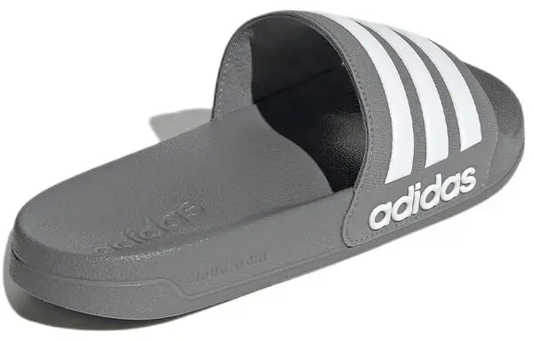 Adidas Adilette Slides - Grey/white