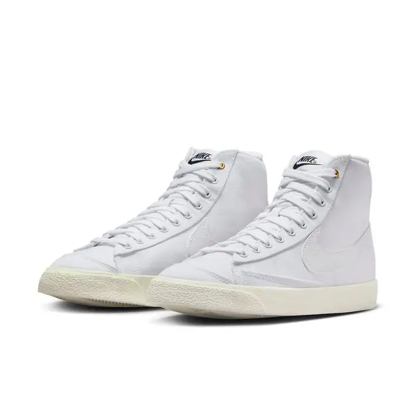 Nike Blazer Mid '77 Canvas High Top Sneakers - White/sail